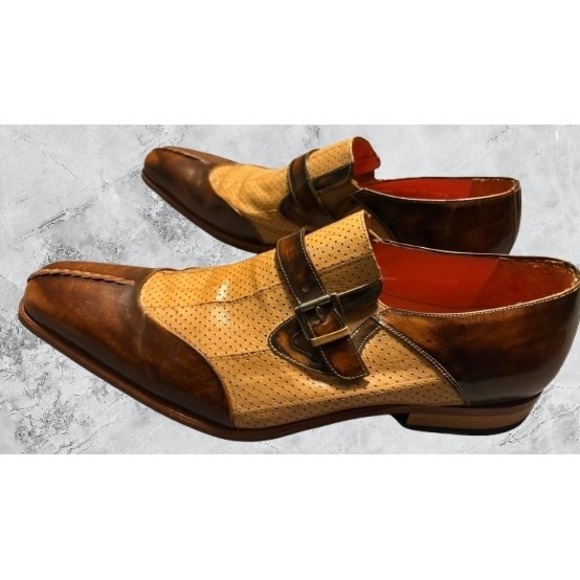 Mezlan | Shoes | Mezlan Custom Mens 5 M Monk Strap Shoes Two Tone ...